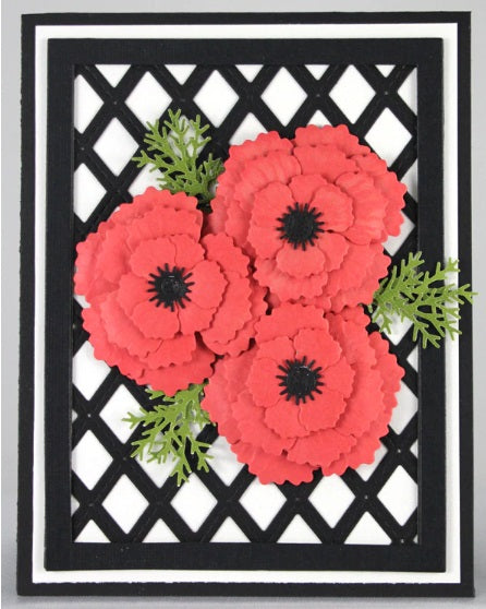 FLOWER POPPY CUTTING DIES 13 PCS SET | Luxy Kraft