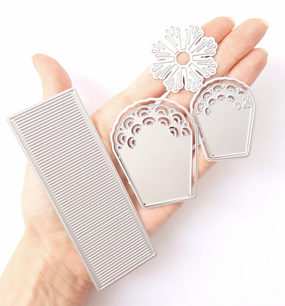 FLOWERS STAMEN CUTTING DIES SET 6 PCS | Luxy Kraft